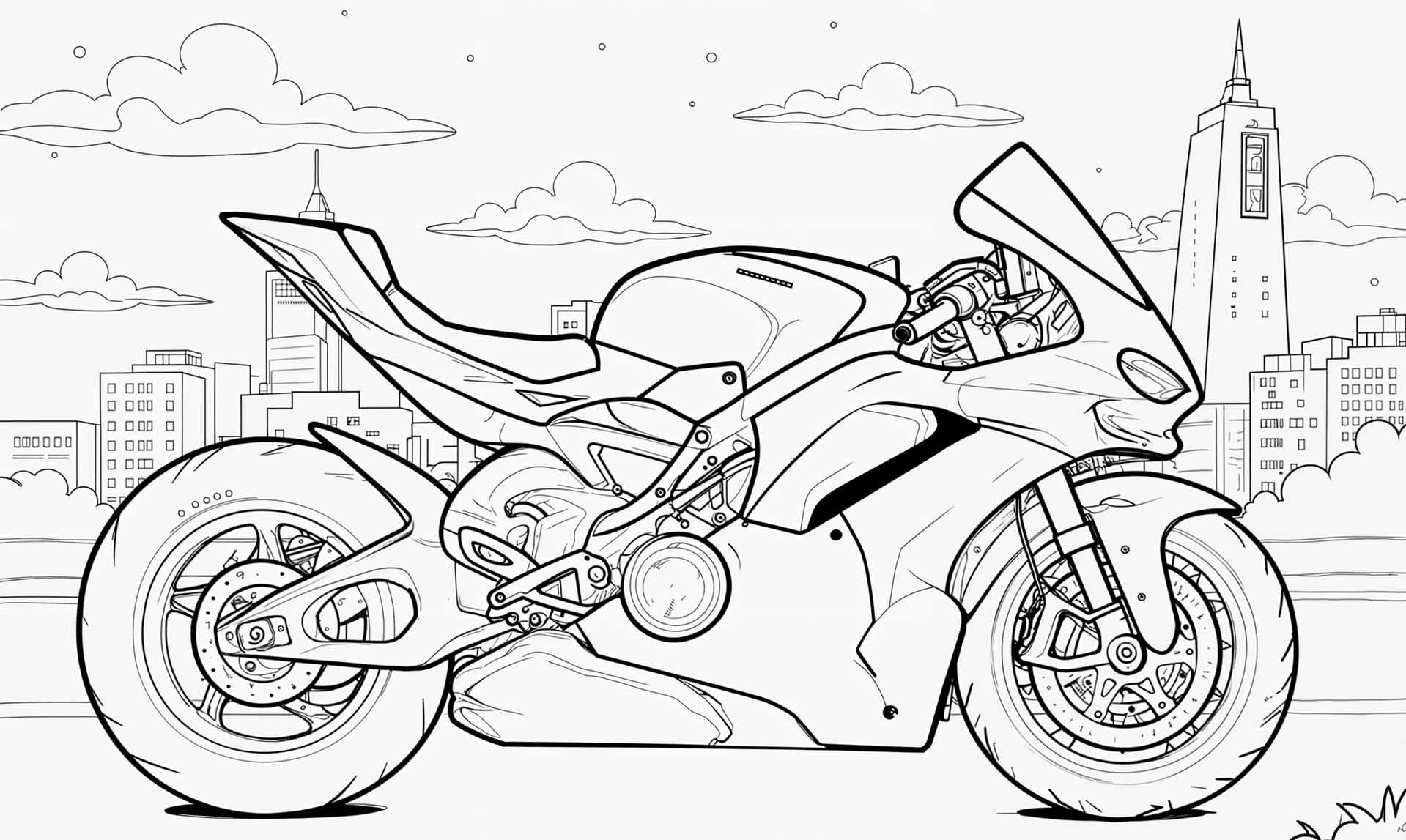 motorka Ducati Panigale V4 R MY26 - Omaľovánky pre deti