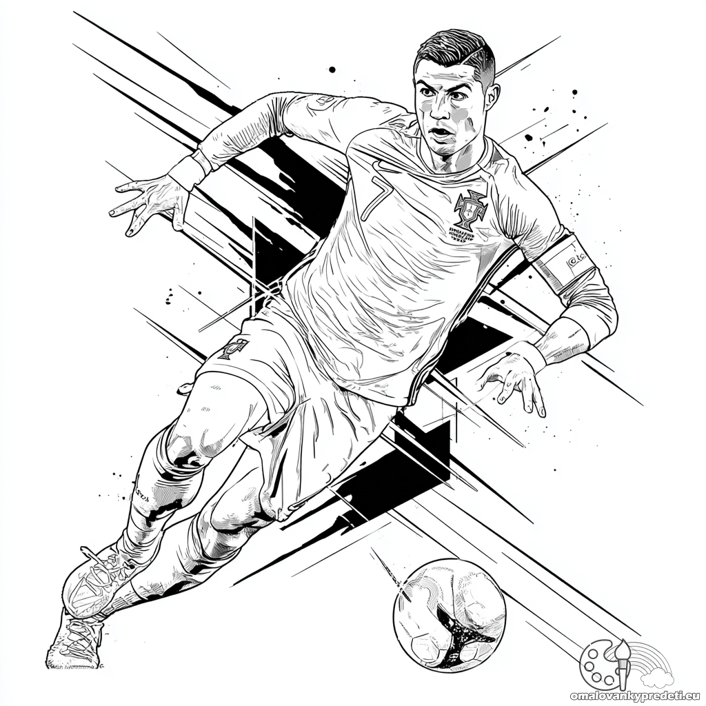 Ronaldo football colouring book - Colouring books for children