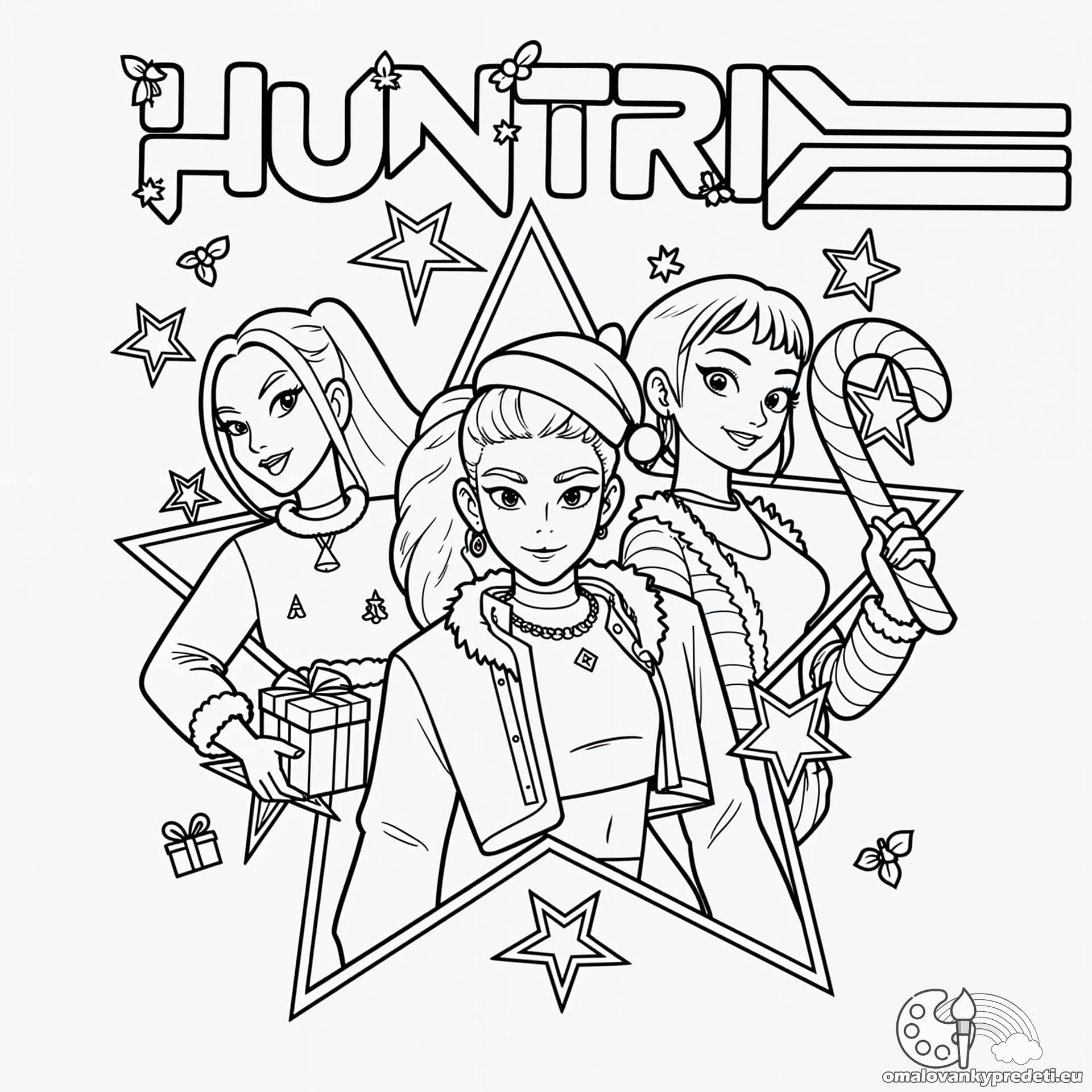 Huntrix K-pop Star – Omalovánky pro děti